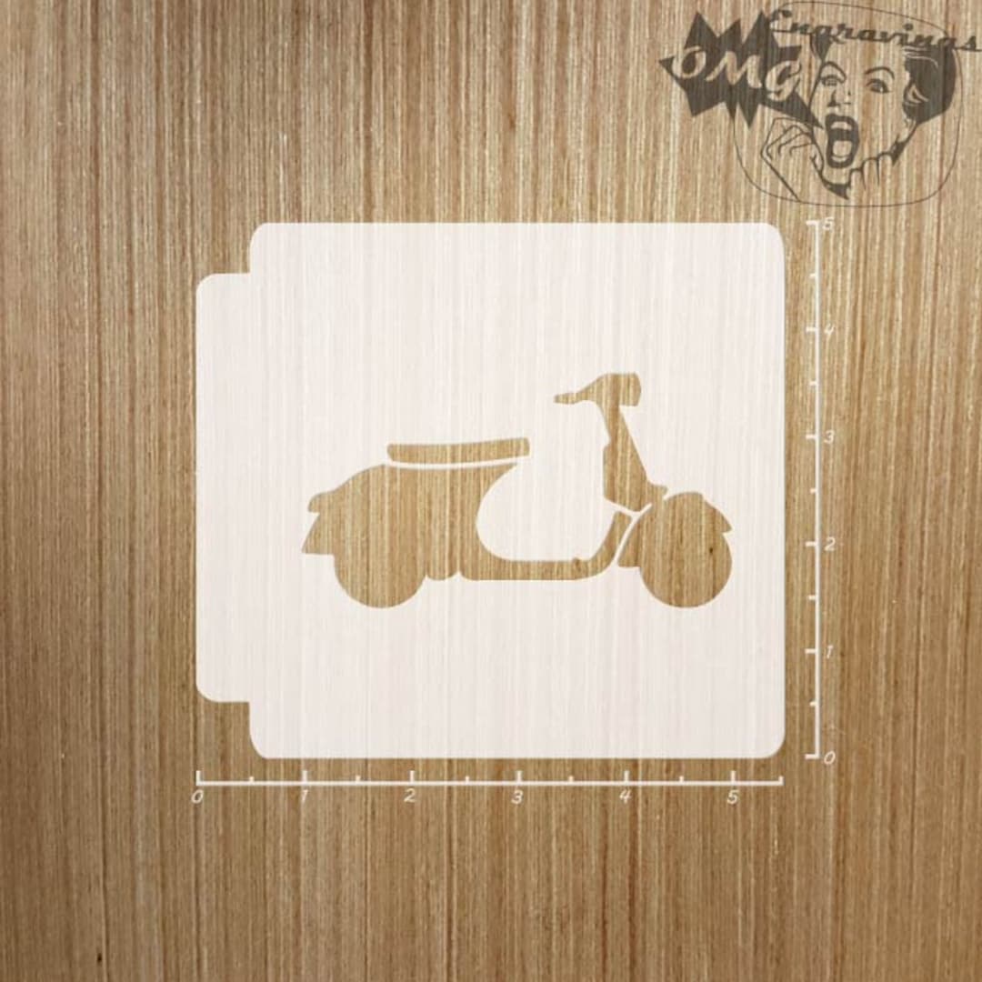 Moped 783-845 Stencil - Etsy