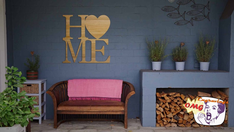 Home Heart Sign 953-035 Wood Wall Hanging - Etsy