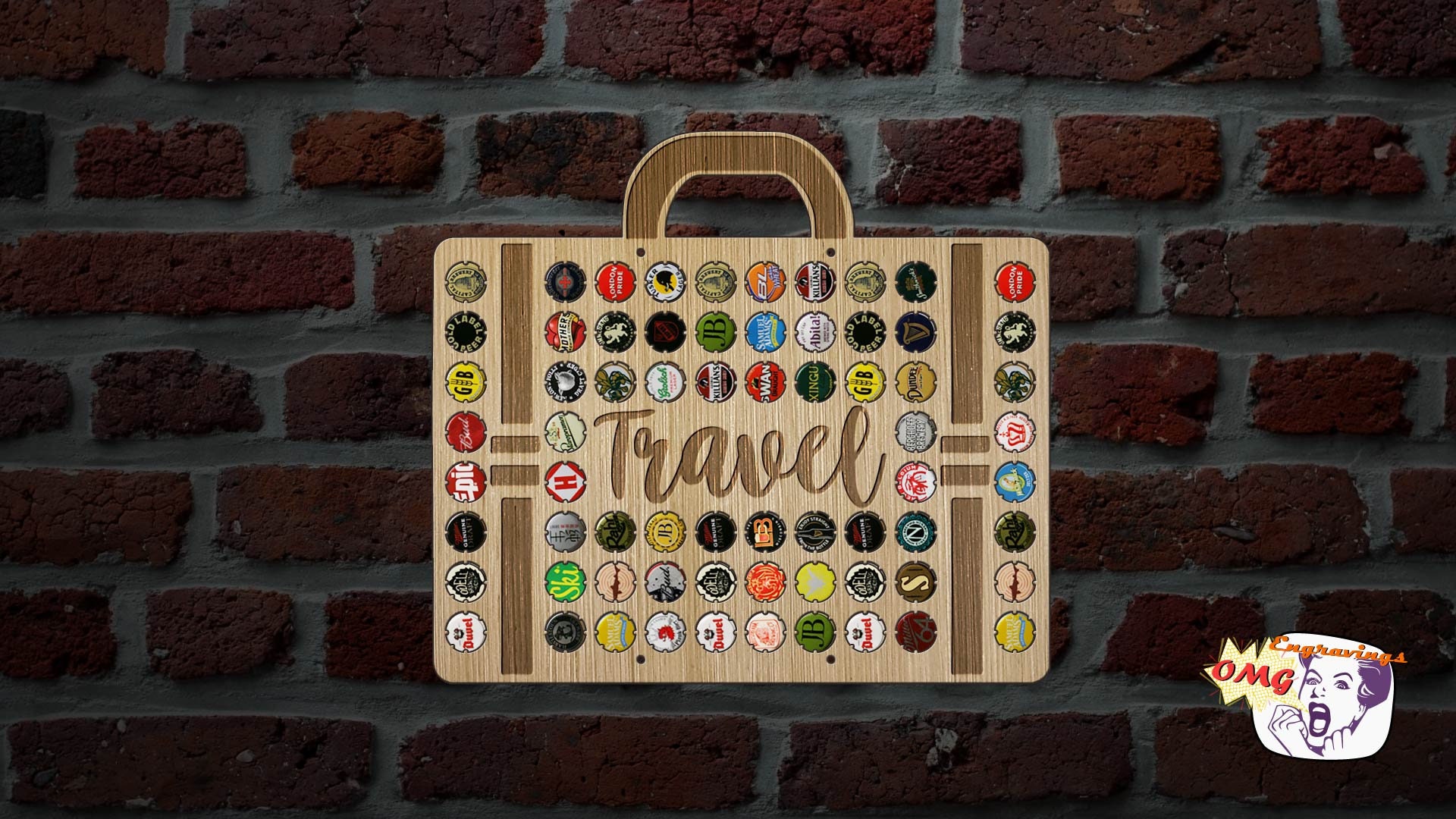 Travel Suitcase 224-239 Beer Cap Holder - Etsy
