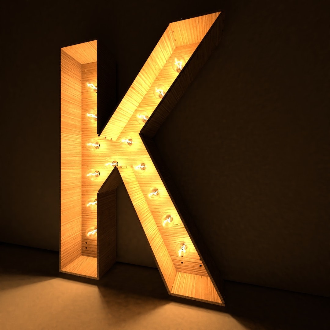 College Letter K 525-011 Marquee Sign - Etsy