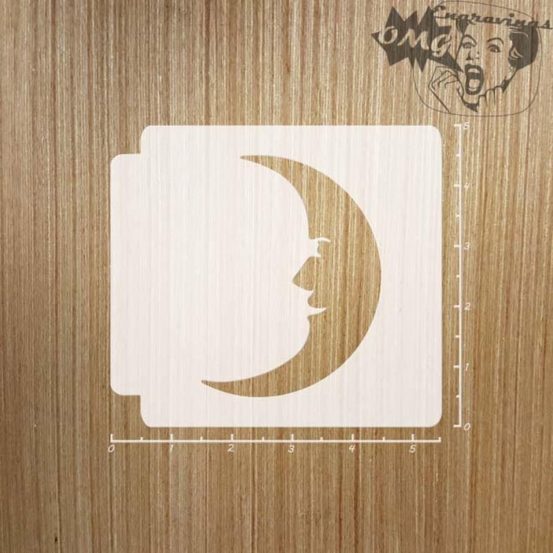 Crescent Stencil - Etsy