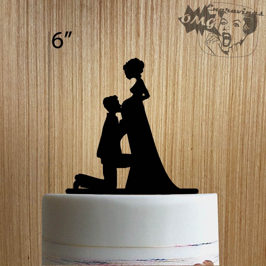 Pregnant Bride 225-210 Cake Topper - Etsy