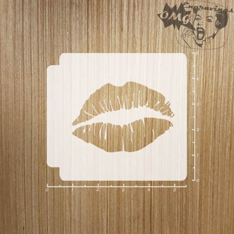 Lip Stencil for Cake - Etsy