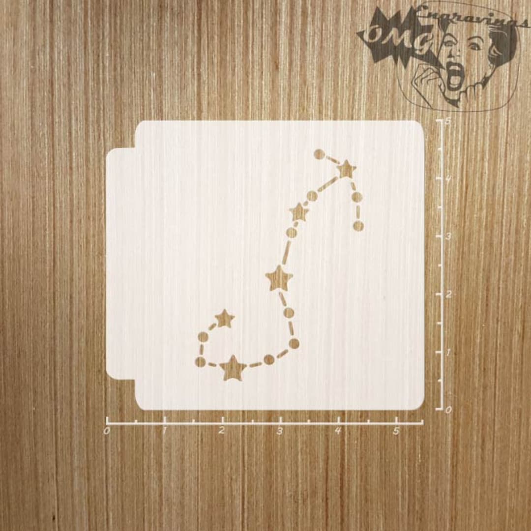 Scorpio Constellation 783-A153 Stencil - Etsy