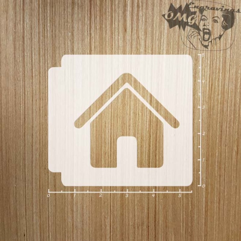 House Stencil - Etsy