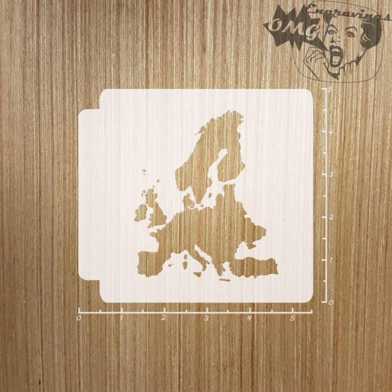 Europe Stencil - Etsy