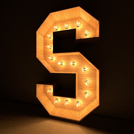 College Letter S 525-019 Marquee Sign | Etsy
