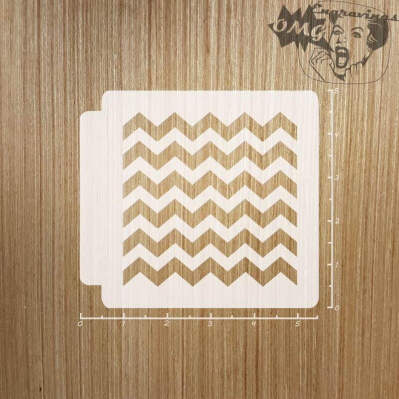 Chevron Stencil - Etsy