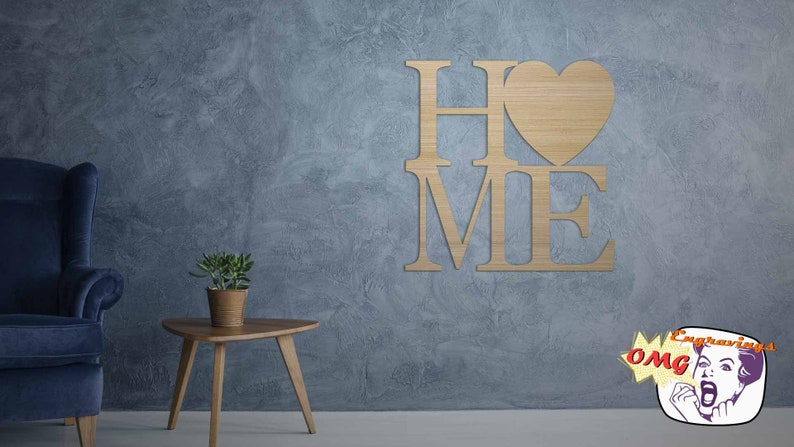 Home Heart Sign 953-035 Wood Wall Hanging - Etsy
