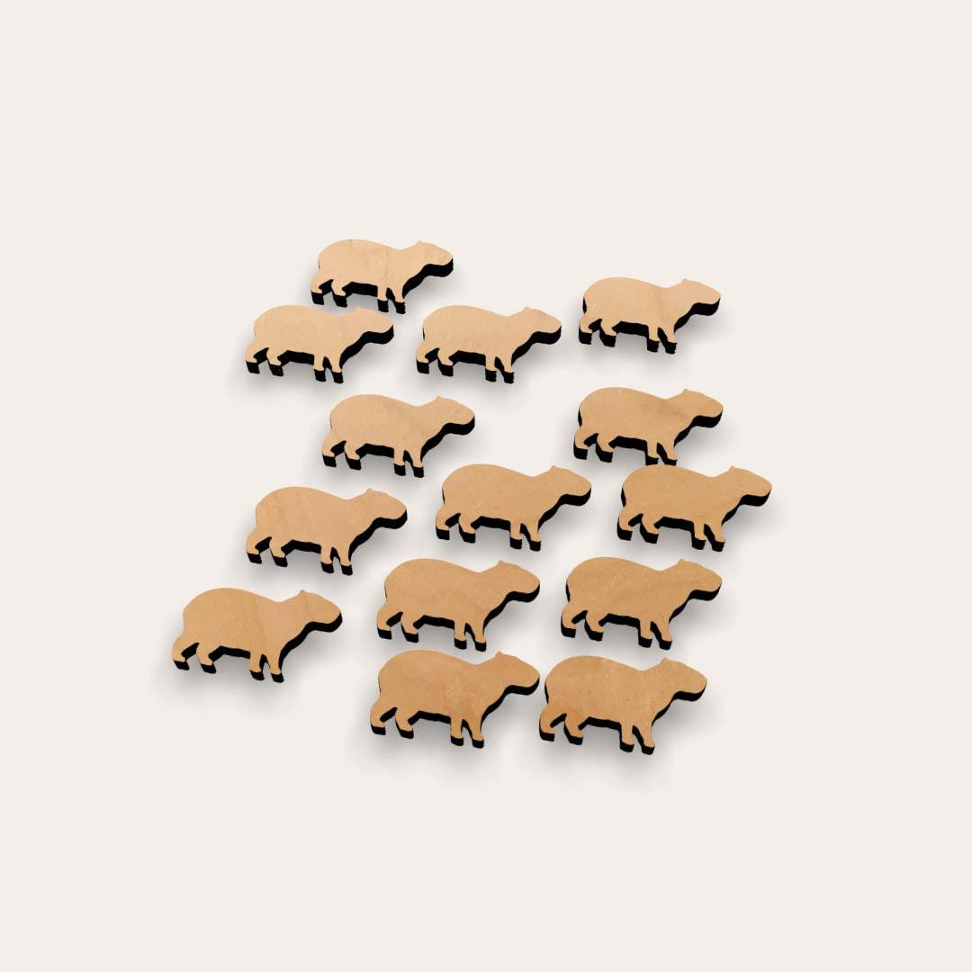 Capybara Body 267-347 Wooden Cutout Shape (set of 10) - Etsy