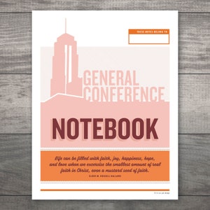 General Conference Journal LDS Printable Journal - Etsy