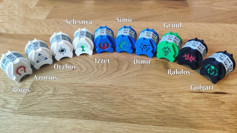 MTG 3D Printed Spindown Life Counter [guilds] - Etsy Canada