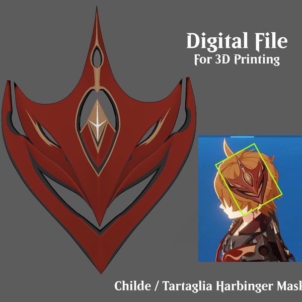 Genshin Childe Mask - Etsy