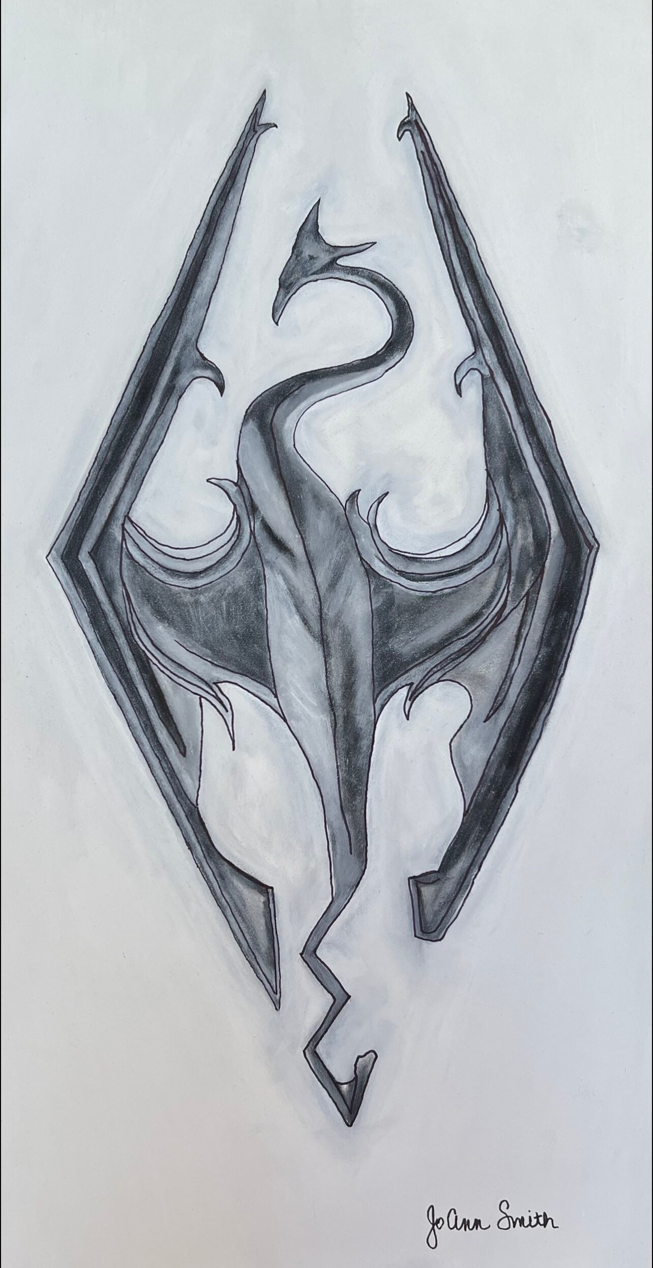 Skyrim Logo Drawing
