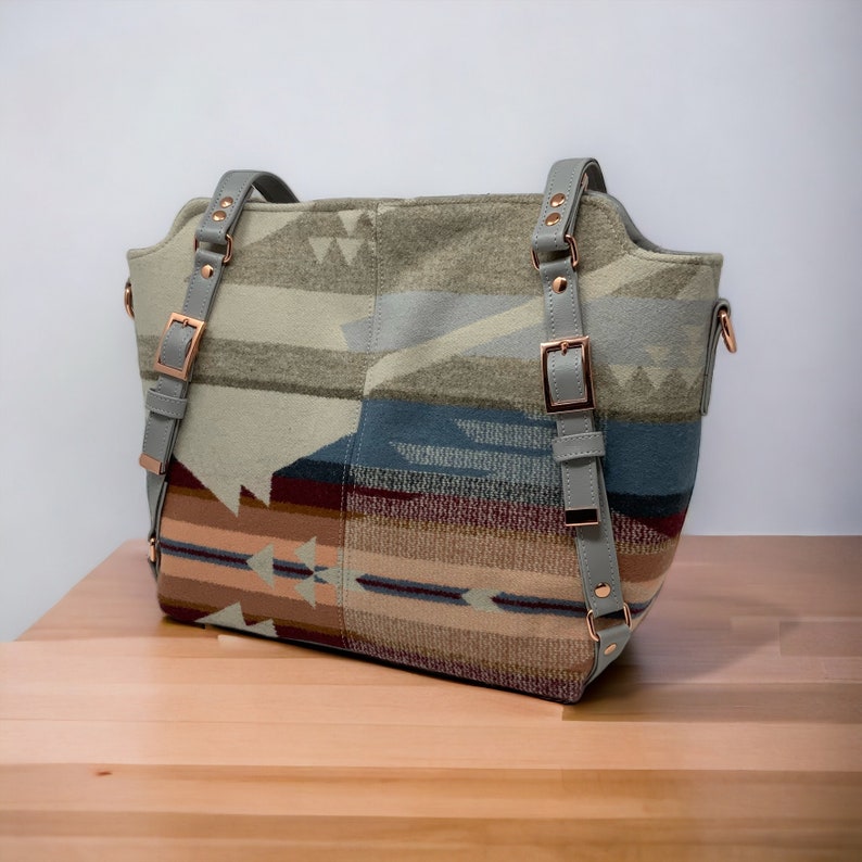 Wool Shoulder Strap Bag Moonwake Purse Slouch Hobo Style - Etsy