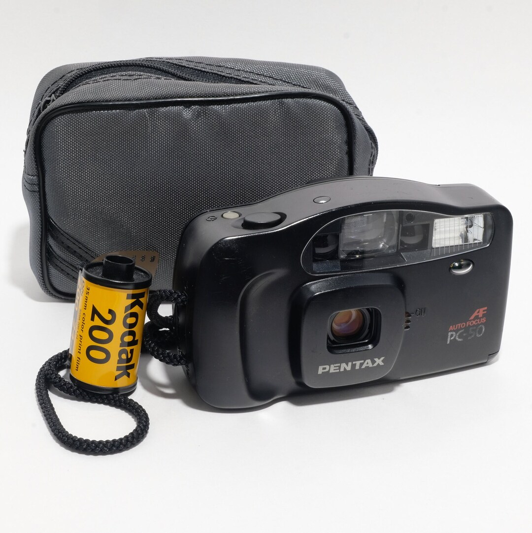 PENTAX - PC-50 - 35mm Film Auto Focus Point and Shoot Camera Kit - Film ...