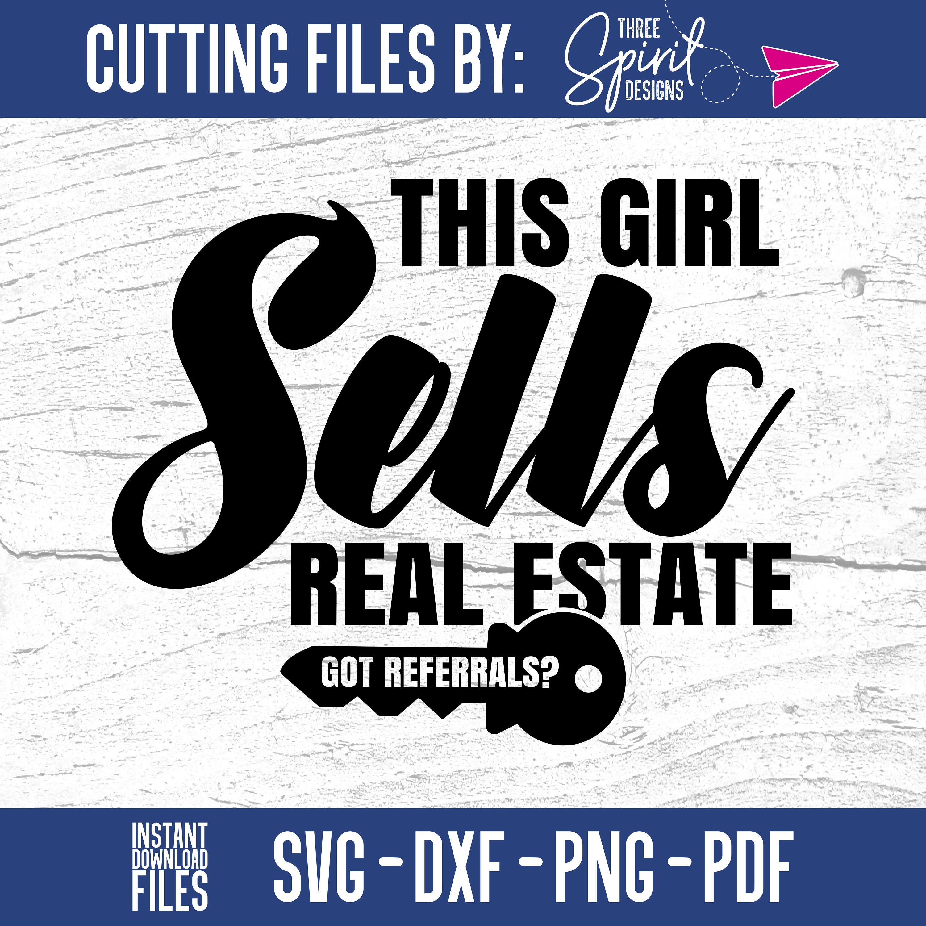 This Girl Sells Real Estate Svg Thank You T For Real Etsy