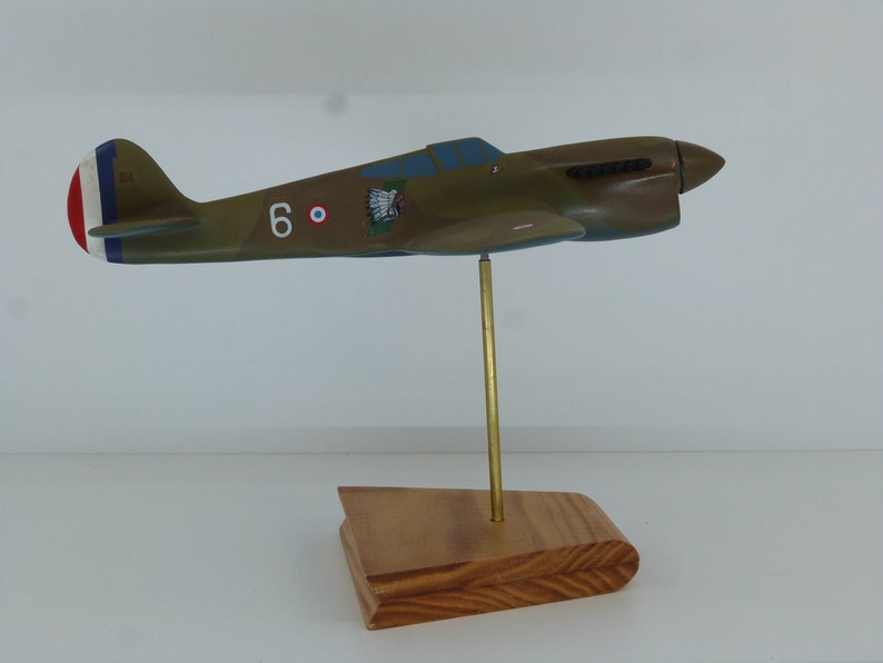 Curtiss P40 F GC II/5 N6 Lafayette Aircraft Model Solid Wood and 3D ...