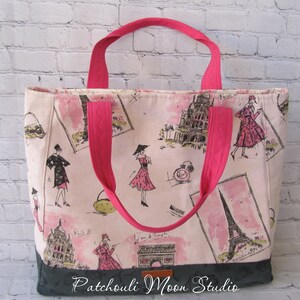 Carry-it-all Tote Handbag Pattern Tote Bag Pattern Shopping Travel ...