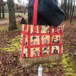 Carry-it-all Tote Handbag Pattern Tote Bag Pattern Shopping Travel ...