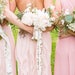 Handlettered Bridesmaid Bouquet Ribbons; Calligraphy Ribbon; Bridesmaid ...