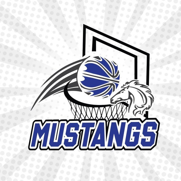 Mustangs Team Logo Svg - Etsy