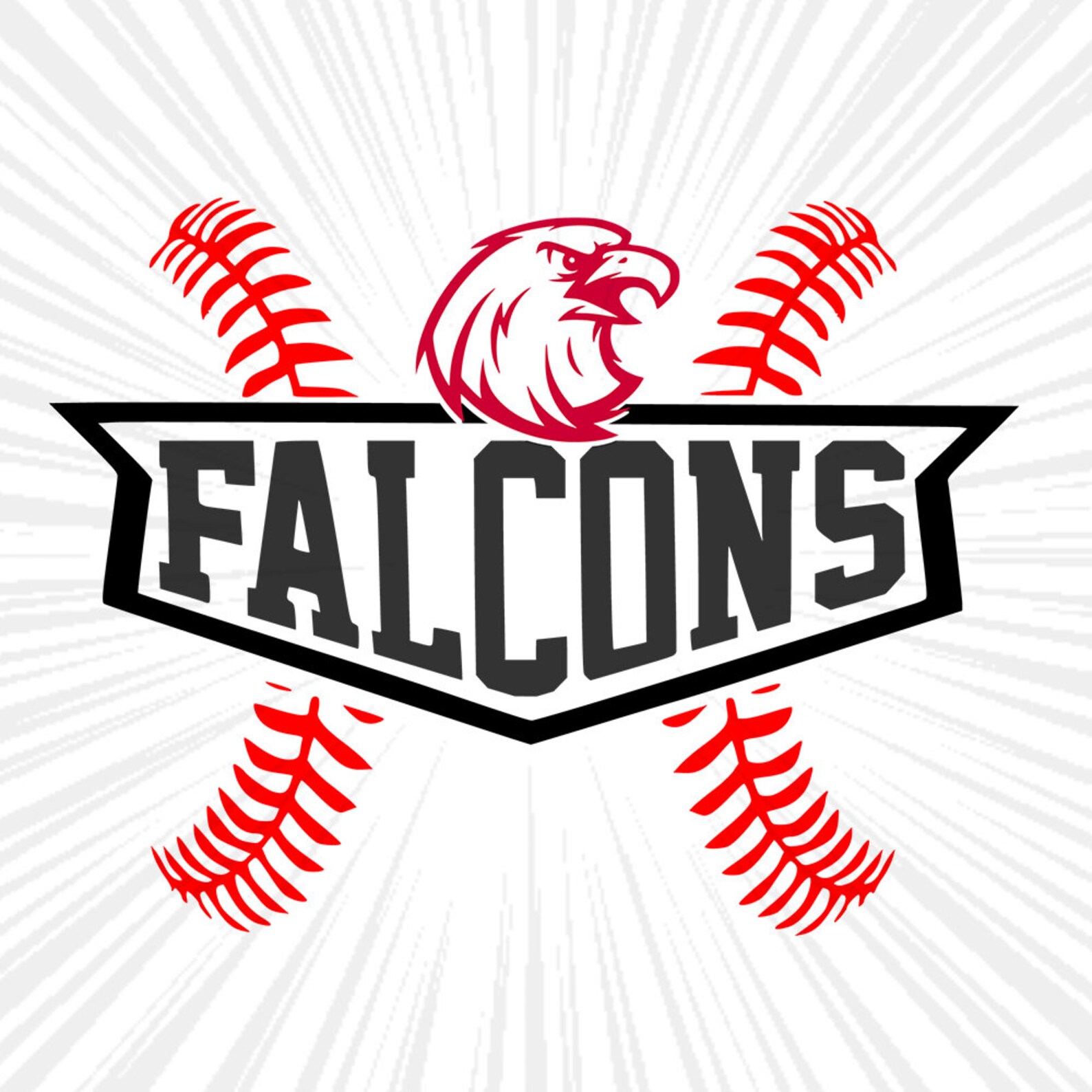 Falcons Svgfalcons Baseball Svg SVG DXF cricut - Etsy