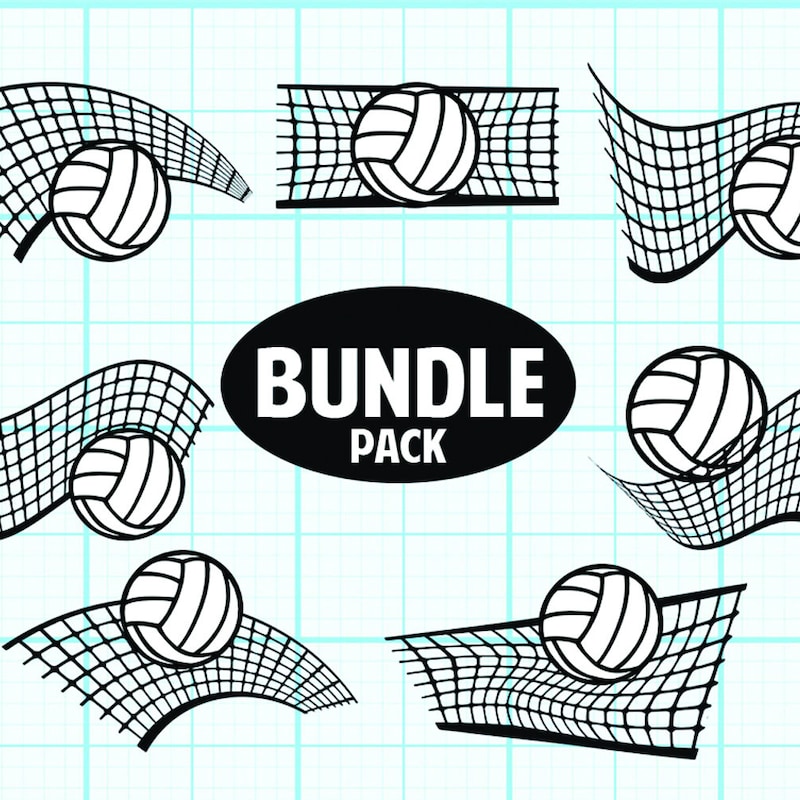 Volleyball Net Svg - Etsy