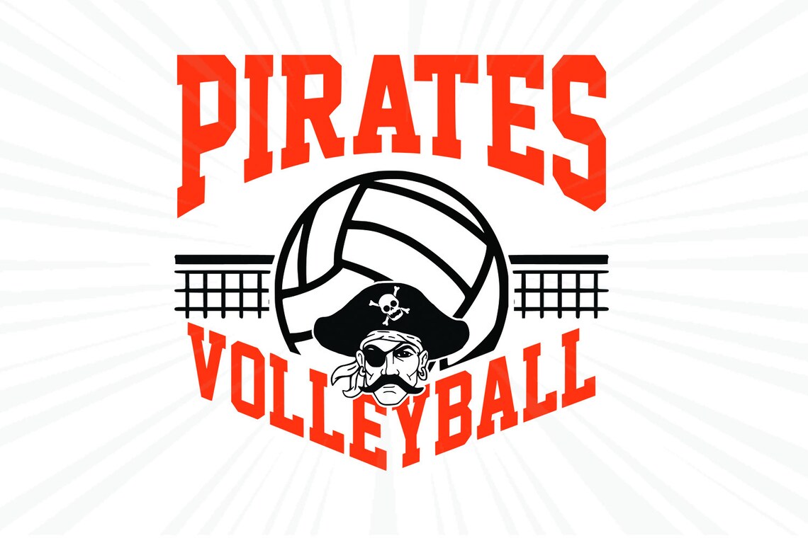 Pirates SVG, Volleyball SVG, Pirates Volleyball T-shirt Design ...