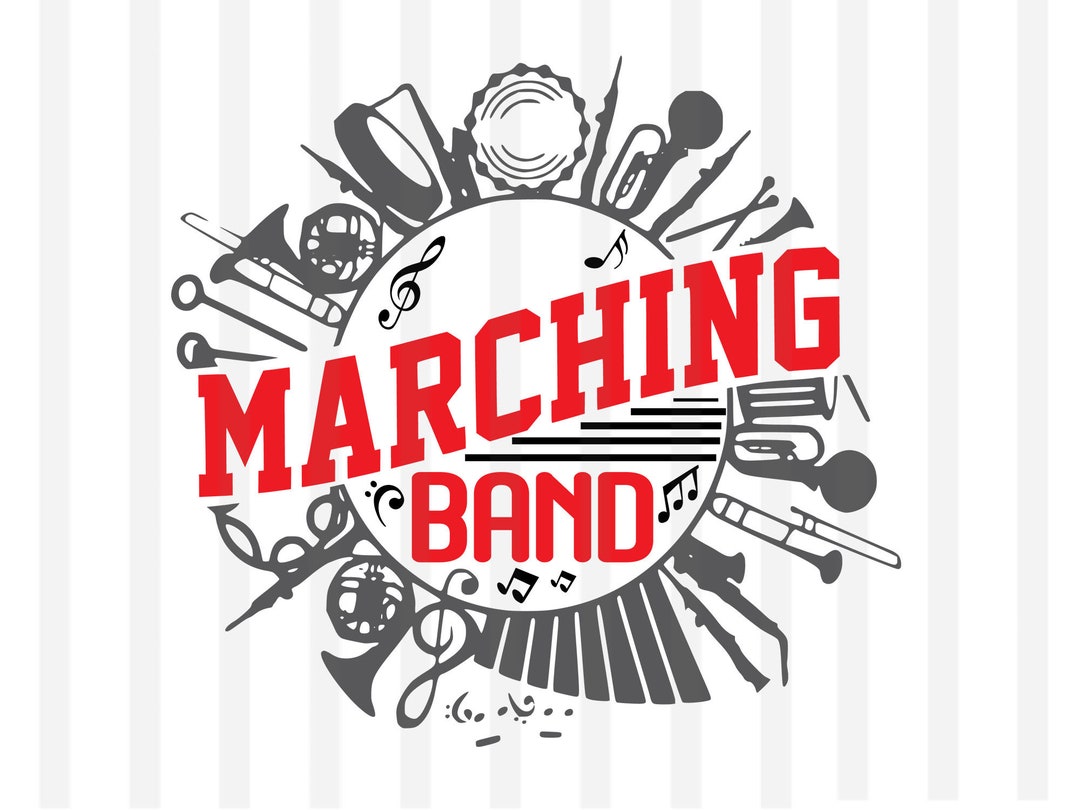 Marching Band Svg,love Band Svg,music Notes Svg,band Svg,drum Svg,love ...