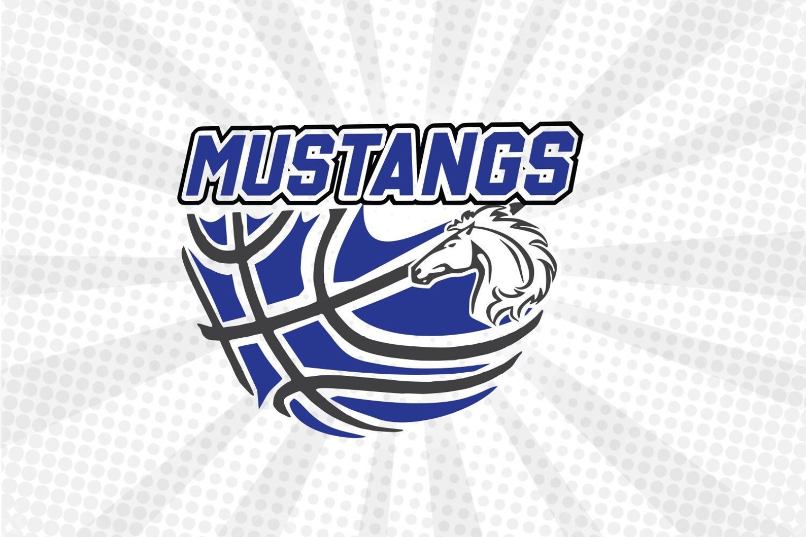 Mustangs SVG Basketball SVG Mustangs Basketball T-shirt - Etsy