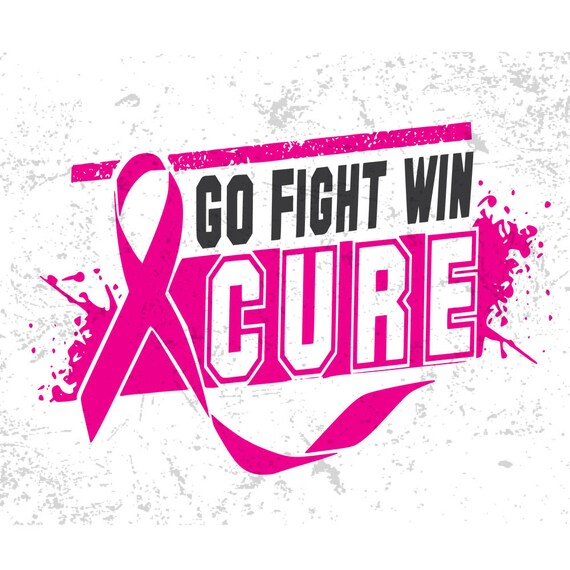Go Fight Wincurebreast Cancerawareness Footballpink | Etsy
