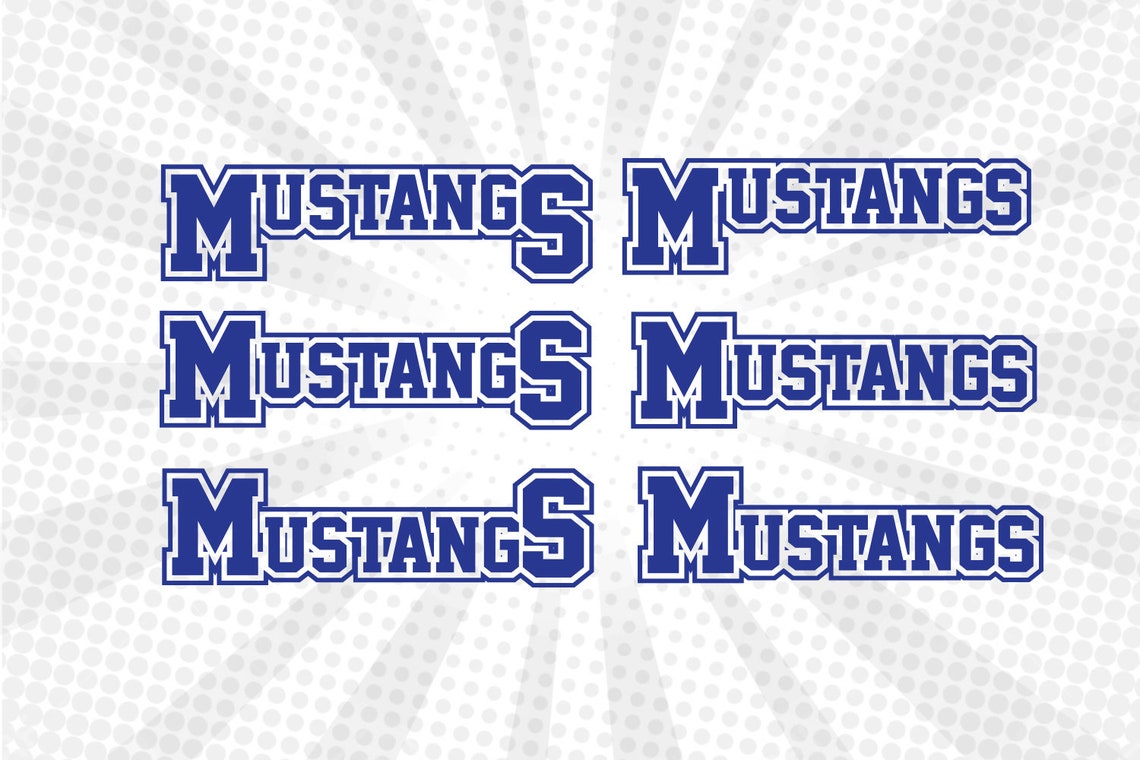 Mustangs Mustangs Svg mustangs Logo Mustangs Cut File - Etsy