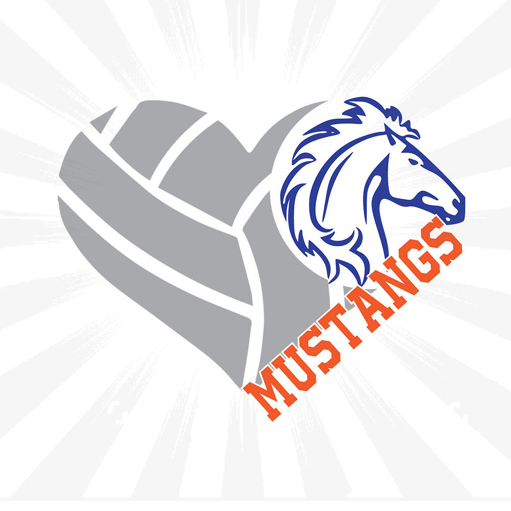 Mustangs Volleyball SVG DXF EPS Png, Cut Files,mustangs,volleyball ...