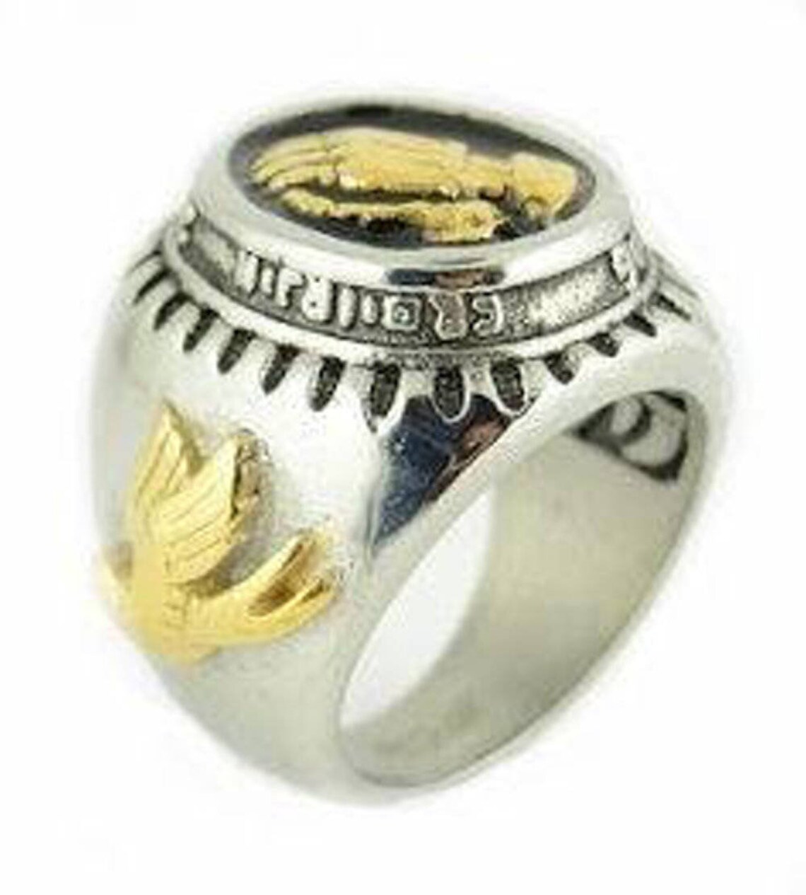 Heavy Metal Detailed Praying Hands Ring Stainless Steel - Etsy