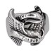 Gents Stainless Steel Live to Ride Ring Motorcycle Jewelry - Etsy