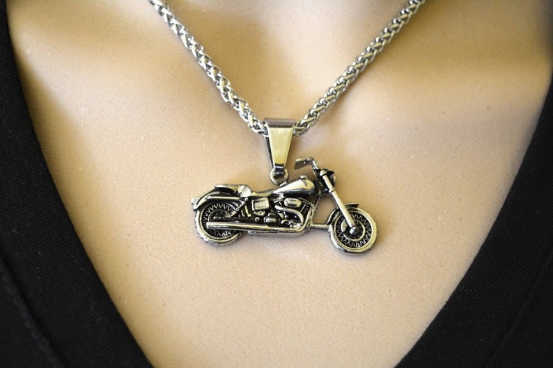 Heavy Metal Biker Jewelry Our Own Design Motorcycle Pendant - Etsy
