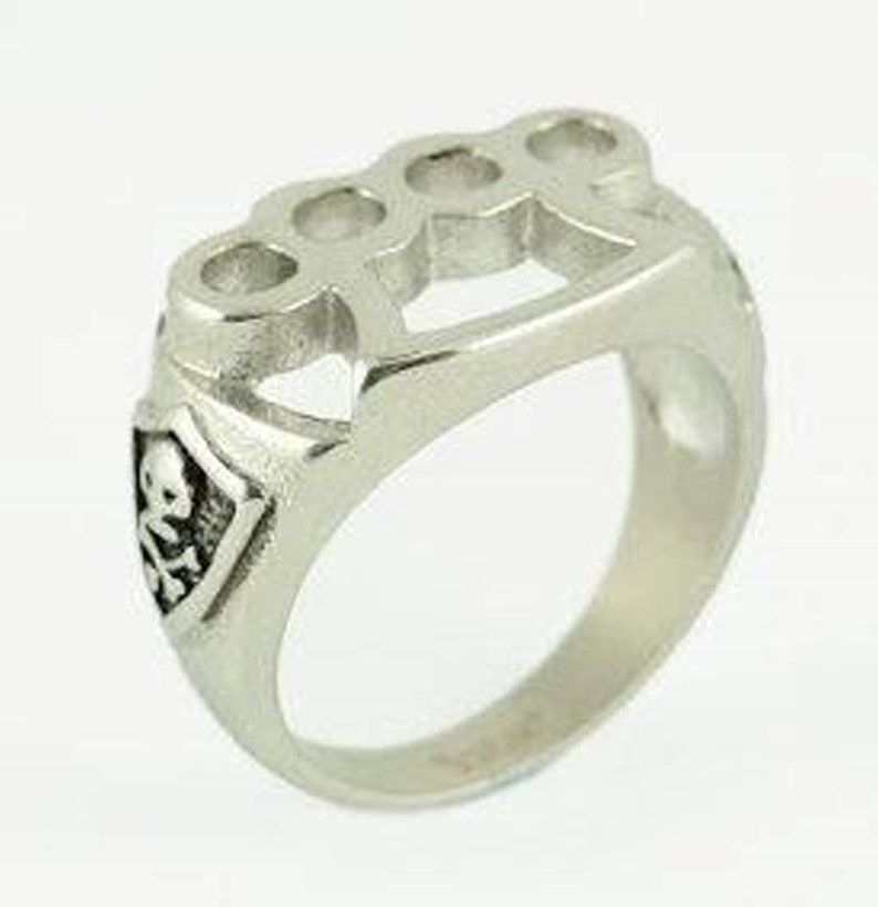 Heavy Metal Brass Knuckles Design Ring Stainless Steel Knock - Etsy