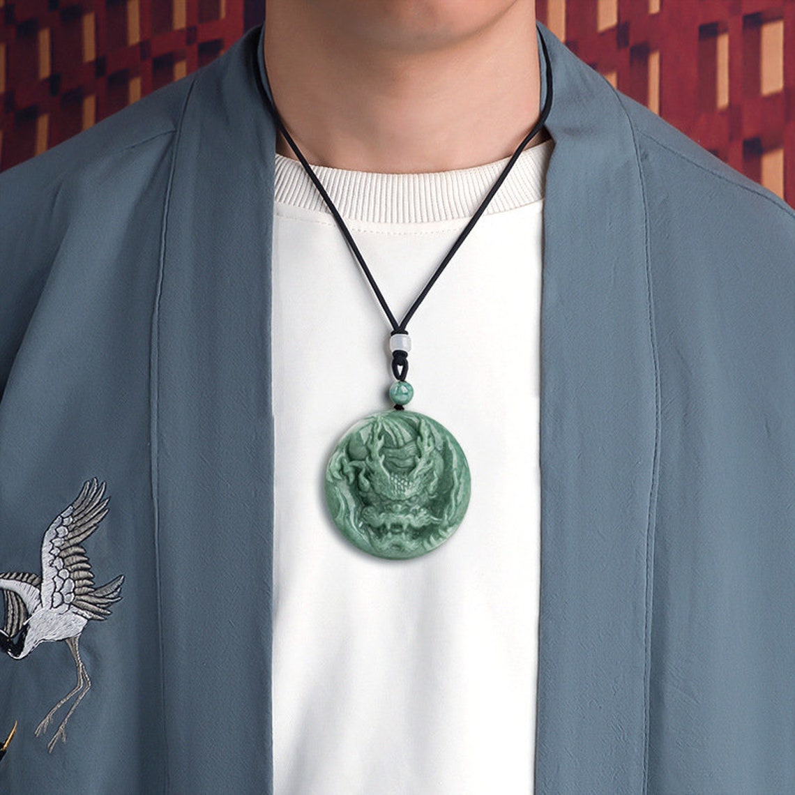 Jadeite Dragon, Natural Jade Zodiac Dragon Jade Pendant Charm Jewelry ...