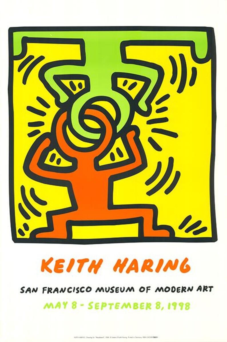 Keith Haring - Headstand - Art Print - Etsy