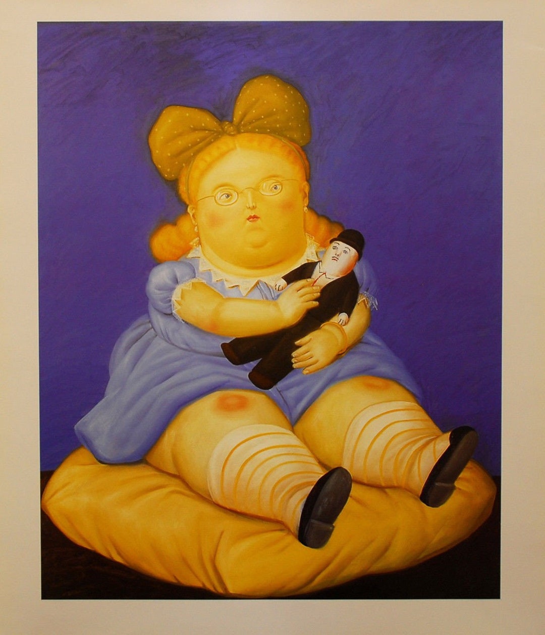 Fernando Botero the Doll Color Lithograph - Etsy
