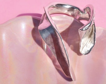 Silver Ring, Chunky Womens Ring, Statement Ring, Solid Style Ring, Unusual Ring, Massive ...