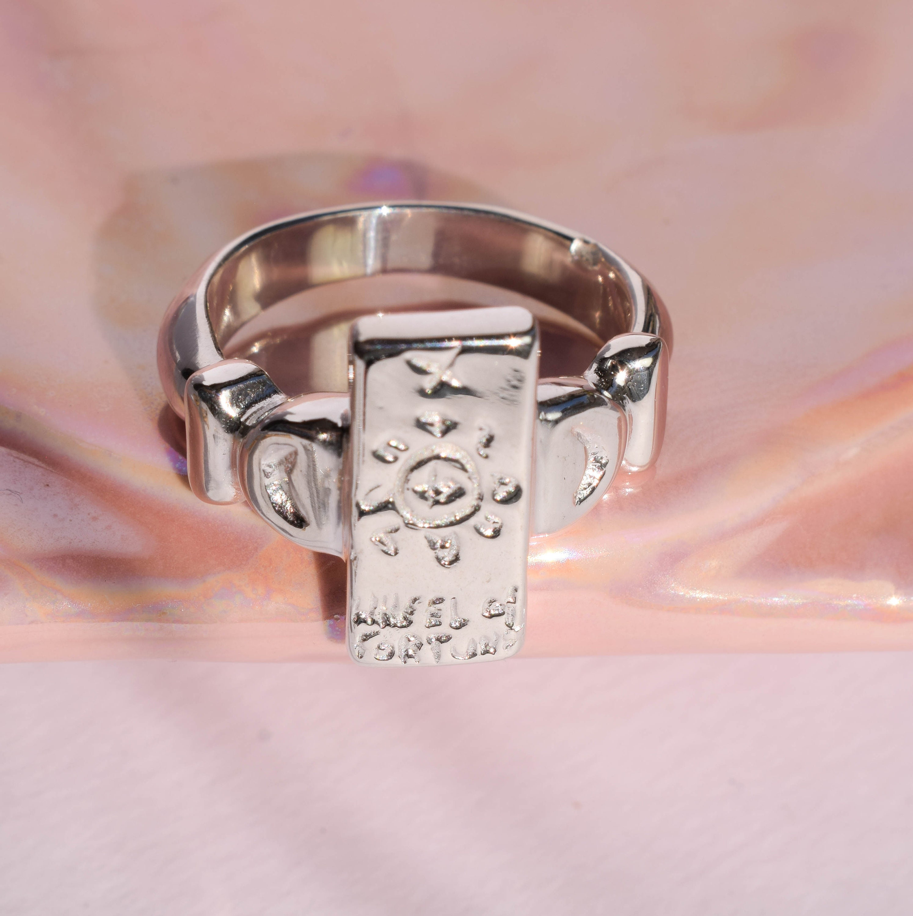 The Wheel of Fortune Tarot Card Ring Good Luck Ring | Etsy