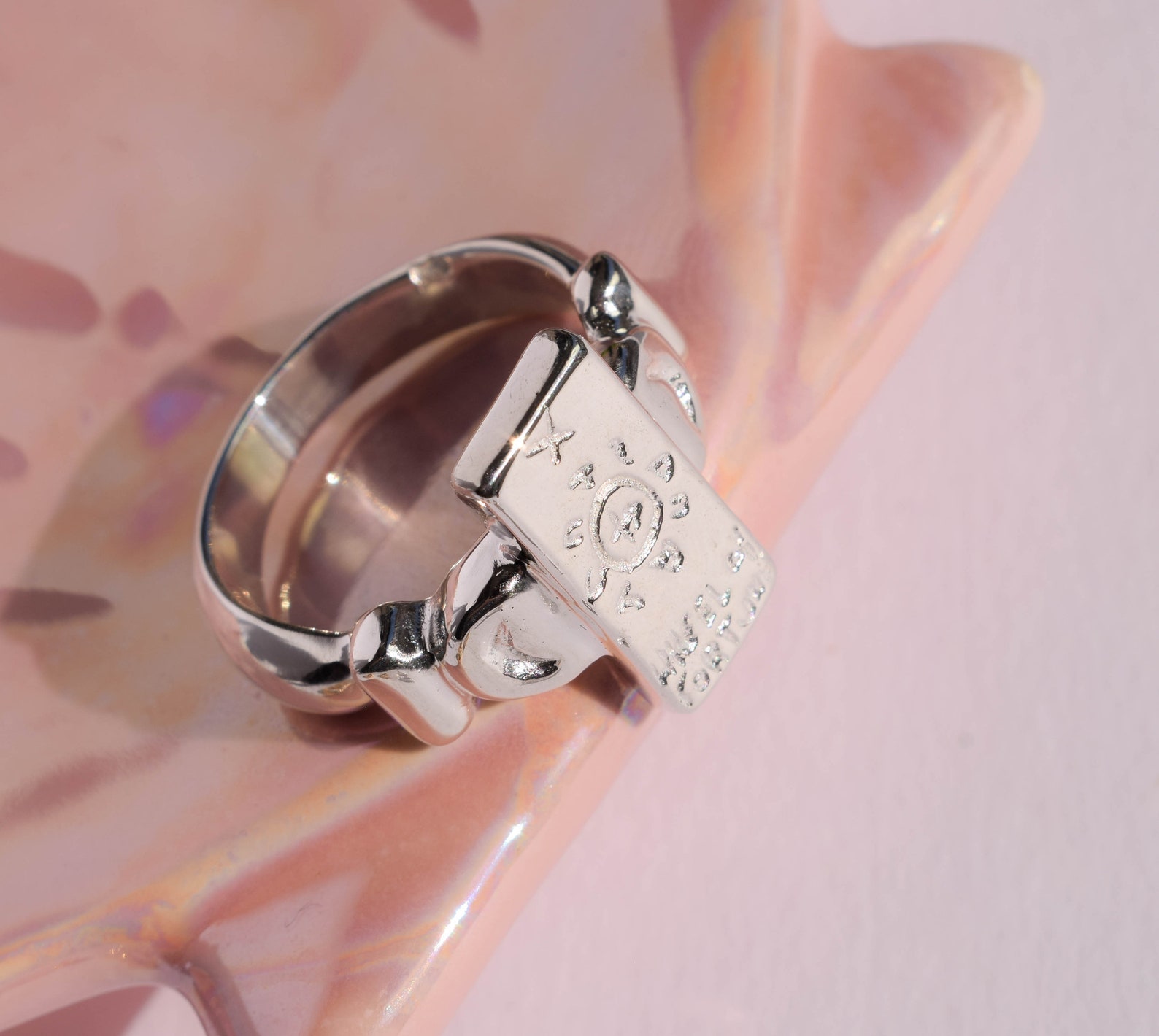 The Wheel of Fortune Tarot Card Ring Good Luck Ring | Etsy