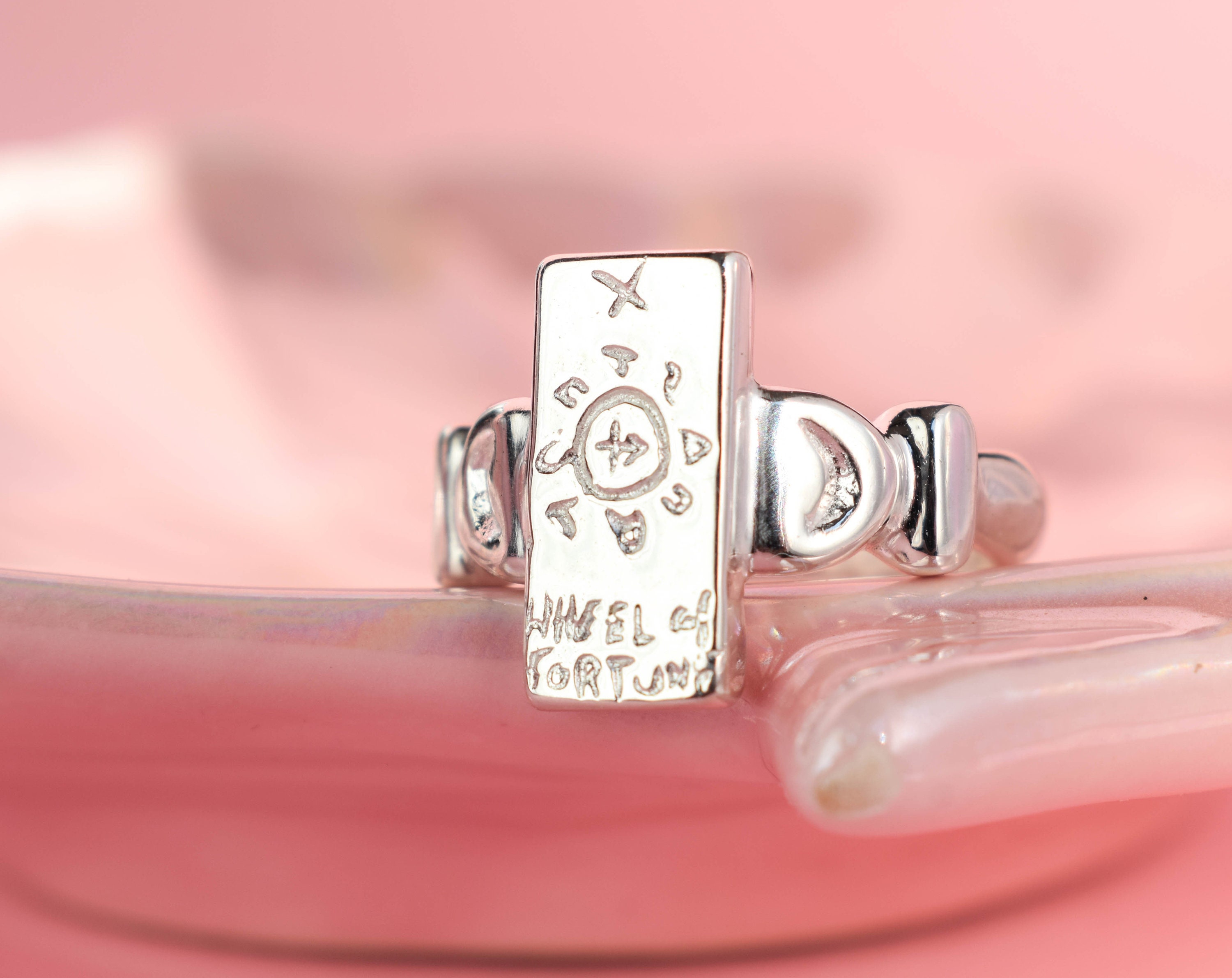 The Wheel of Fortune Tarot Card Ring Good Luck Ring | Etsy