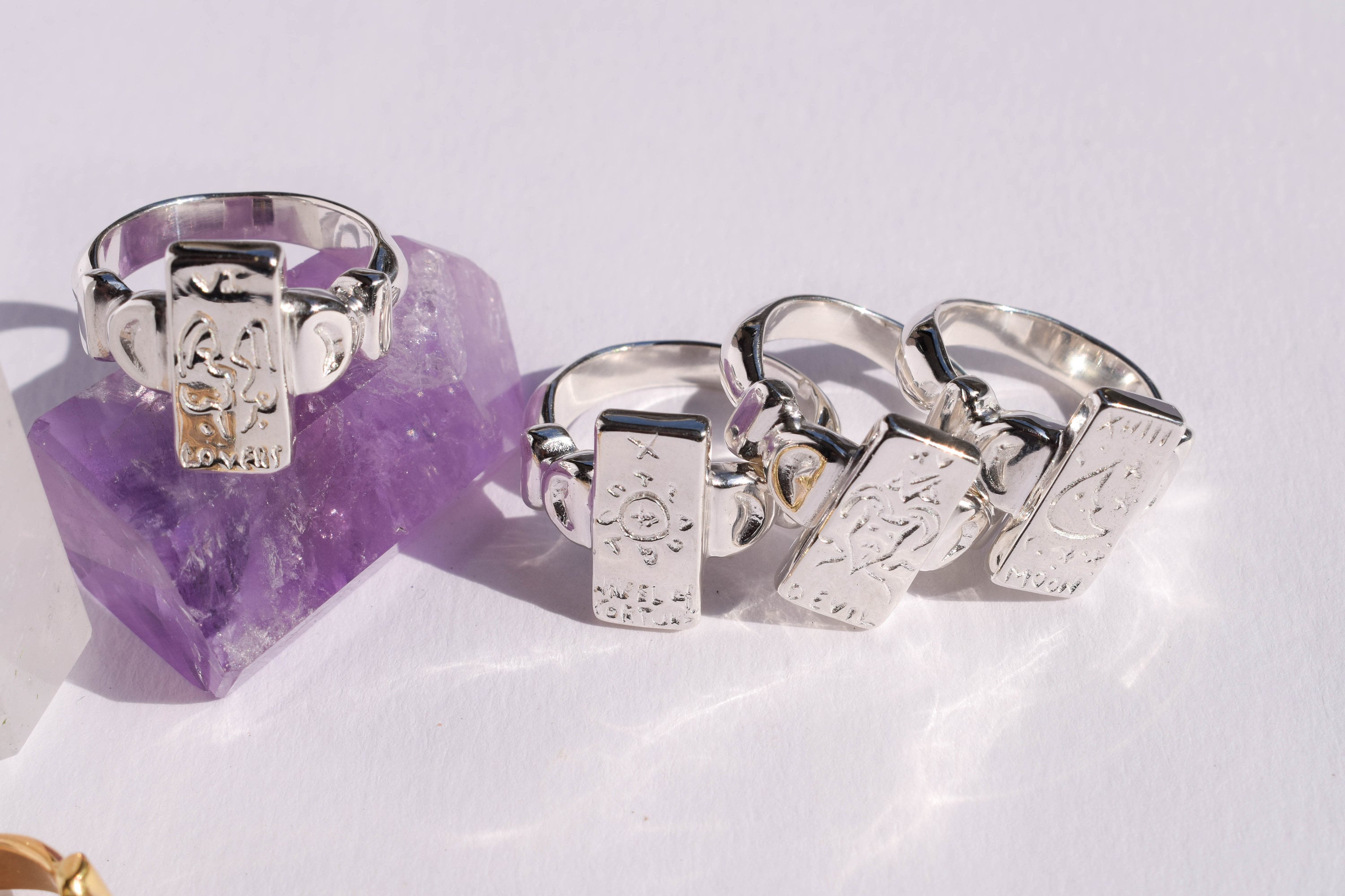 The Wheel of Fortune Tarot Card Ring Good Luck Ring | Etsy