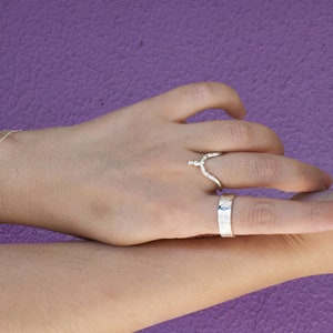 Simple Silver Band Ring Simple Design Ring - Etsy