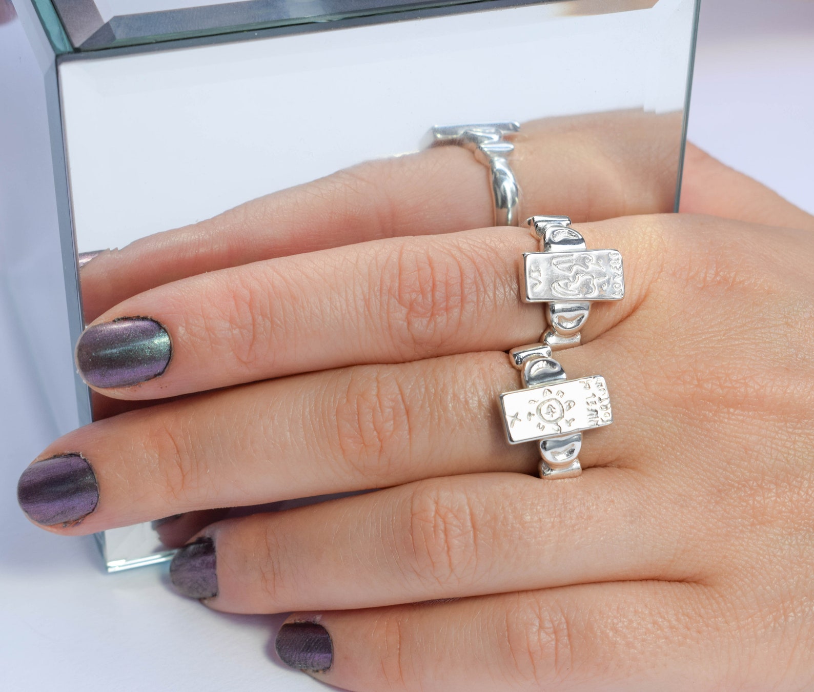 The Wheel of Fortune Tarot Card Ring Good Luck Ring | Etsy