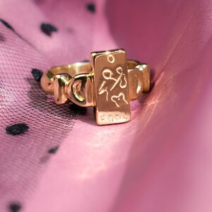 The Fool Tarot Card Ring - Spiritual Gold Ring - Etsy