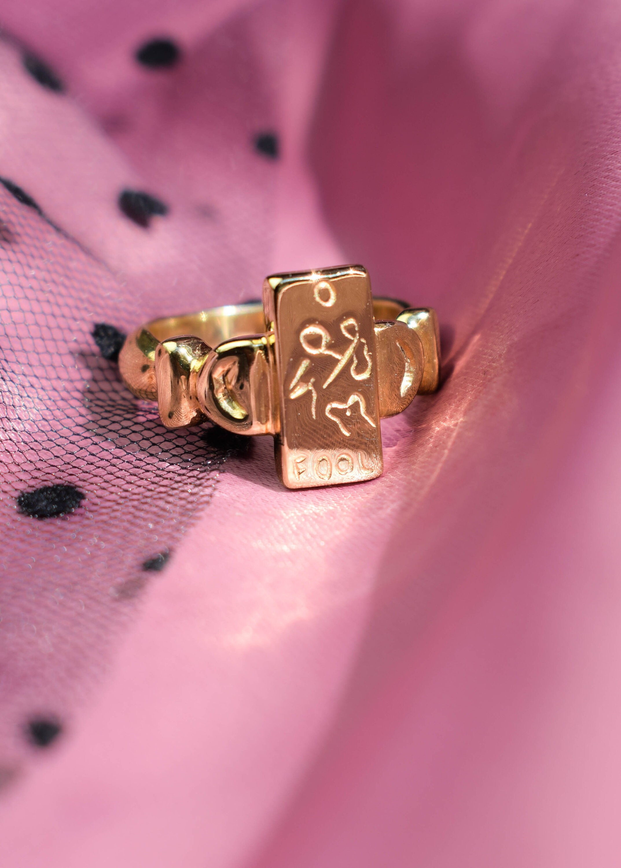 The Fool Tarot Card Ring - Spiritual Gold Ring - Etsy